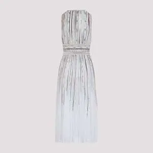 Missoni V-neck Sleeveless Empire Waist Midi Dress