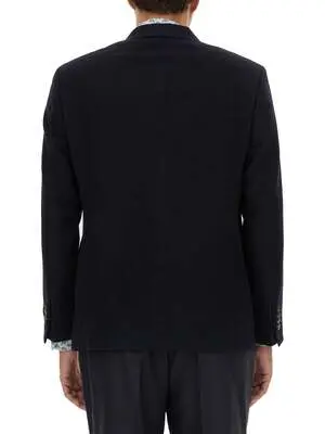 Etro Single-breasted Jacket In 100% Cashmere