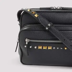 Valentino Garavani Leather Shoulder Bag With Stud Embellishment