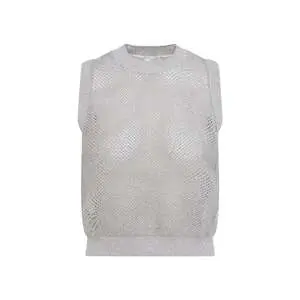 Peserico Metallic Knit Gilet