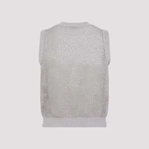 Peserico Metallic Knit Gilet