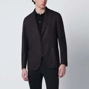 Tagliatore Wool Single-breasted Jacket - Brown