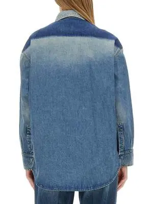 Victoria Beckham Oversize Fit Denim Shirt