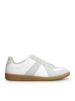 MAISON MARGIELA Replica Sneakers In Nappa And Split Leather - White