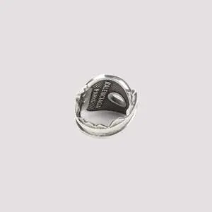 Balenciaga Antique Brass Neverlost Ring - Silver