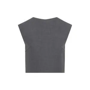 JIL SANDER Sleeveless Wool And Silk Top