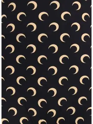MARINE SERRE Moon Print Long Sleeve Jumpsuit - Brown