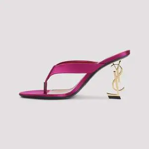 Saint Laurent Opyum 85 Sandals In Satin
