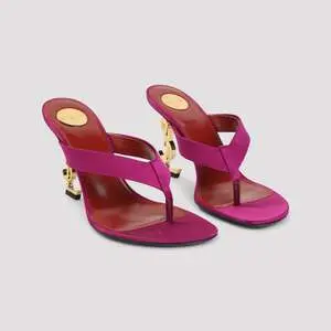 Saint Laurent Opyum 85 Sandals In Satin