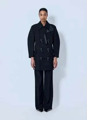 Bottega Veneta Double-breasted Coat With Knot Detail