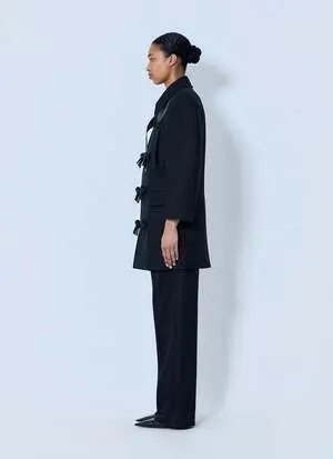Bottega Veneta Double-breasted Coat With Knot Detail