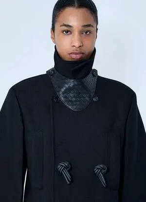 Bottega Veneta Double-breasted Coat With Knot Detail
