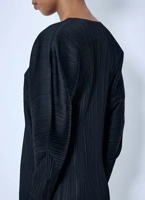Issey Miyake Midi Dress With Batwing Sleeves