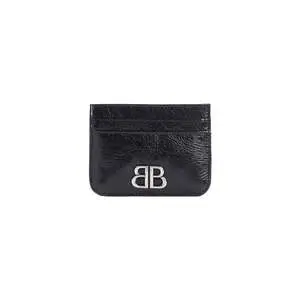 Balenciaga Monaco Ca Ho Wom Credit Card Case - Black
