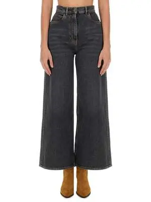 Etro Baggy Jacquard Jeans - Gray