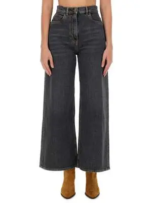 Etro ETRO Baggy Jacquard Jeans Gray