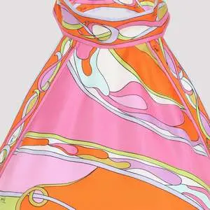 Emilio Pucci Silk Top With Signature Print