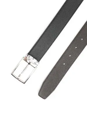 FERRAGAMO Reversible And Adjustable Gancini Belt - Black