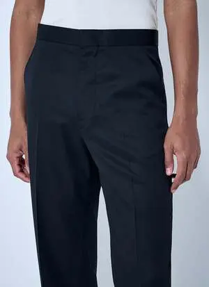 MAISON MARGIELA Mid Rise Wool Blend Tailored Trousers