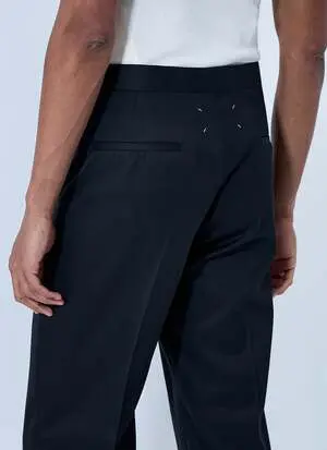 MAISON MARGIELA Mid Rise Wool Blend Tailored Trousers