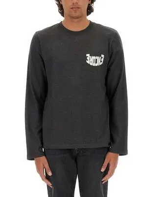 COURREGES T-shirt With Logo - Black