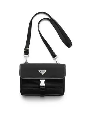 Prada Re-nylon And Saffiano Smartphone Holder - Black