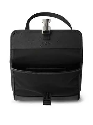 Prada Re-nylon And Saffiano Smartphone Holder - Black