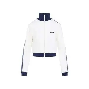 Prada Logo Zip-up Jacket - White