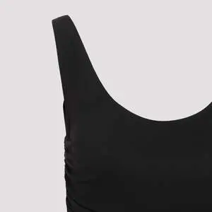 MUGLER Sleeveless Asymmetric Draped Dress
