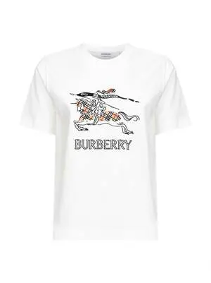 Burberry Embroidered T-shirts For Women