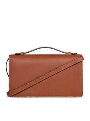 Celine Medium Triomphe Folio Bag In Calfskin