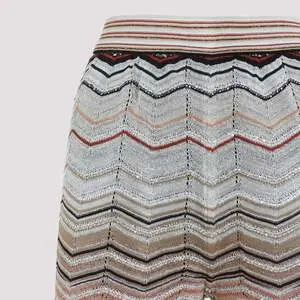 Missoni Zigzag Viscose Blend Wide Leg Pants - Multicolor