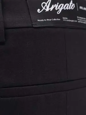 Axel Arigato Wool Blend Tailored Trousers With Back Logo Detail