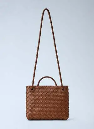 Bottega Veneta Small Andiamo Handbag - Brown
