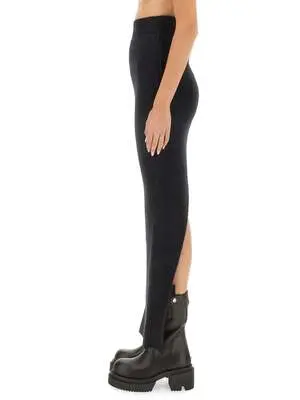 Rick Owens Ribbed Knit Maxi Skirt