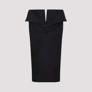Balenciaga Wool Vareuse Dress - Black