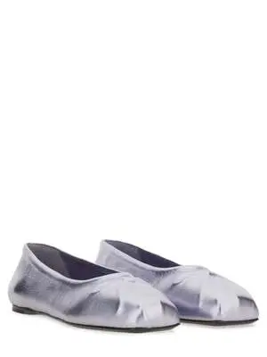 Marni Ballerina Flats With Little Bow Detail - Purple
