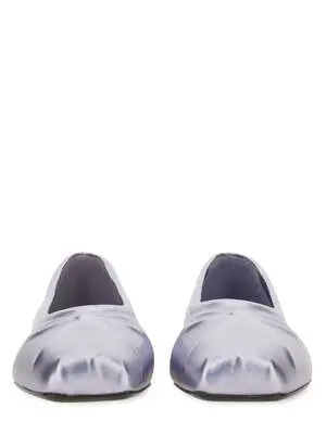Marni Ballerina Flats With Little Bow Detail - Purple