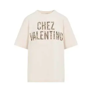 Valentino Garavani Cotton T-shirt With Floral Print - Multicolor