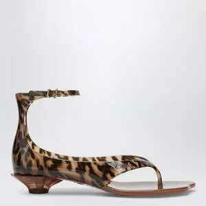 Chloé Jelly Sandals With Leopard Print - Multicolor