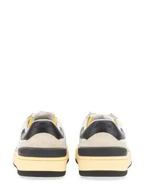 LANVIN Paneled Mesh, Suede, And Nappa Leather Sneakers - Multicolor