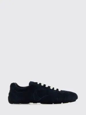 Prada Suede Lace-up Sneakers - Blue