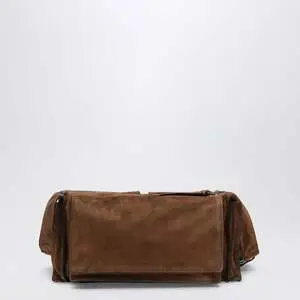 Miu Miu Suede Utility Crossbody Bag - Brown