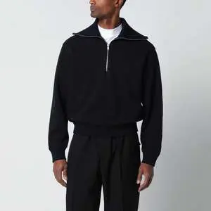 JIL SANDER Half-zip Sweatshirt With Logo Embroidery