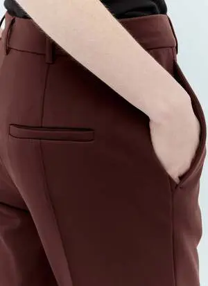 Sportmax Tailored Jersey Pants - Brown