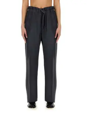 MAISON MARGIELA Wool And Mohair Overdyed Trousers - Gray