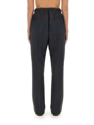MAISON MARGIELA Wool And Mohair Overdyed Trousers - Gray