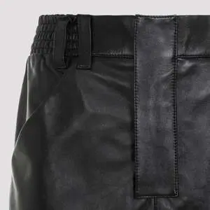 Saint Laurent Midi Skirt In Lamb Leather