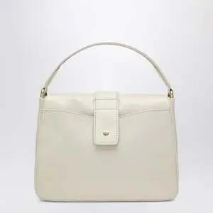 Burberry Small Rider Shoulder Bag In Lambskin - Cream