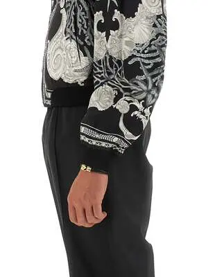 Versace Reversible Baroque Sea Bomber Jacket - Multicolor